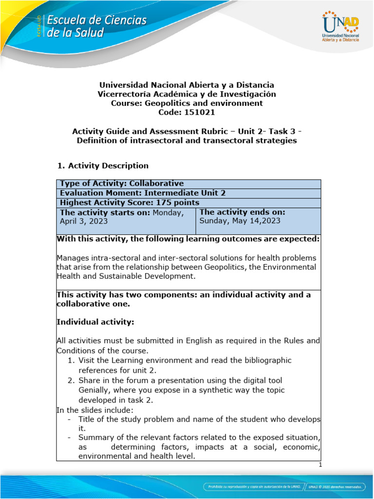 Activity Guide and Assessment Rubric - Unit 2 - Task 3 - Definition of ... Activity Guide and Assessment Rubric - Unit 2 - Task 3 - Definition of ...