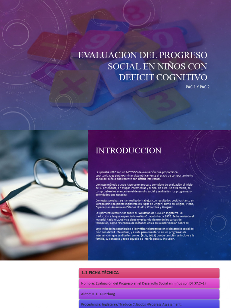 Evaluación PAC 1 y 2 en Niños con DI | PDF | Evaluación | Enseñando