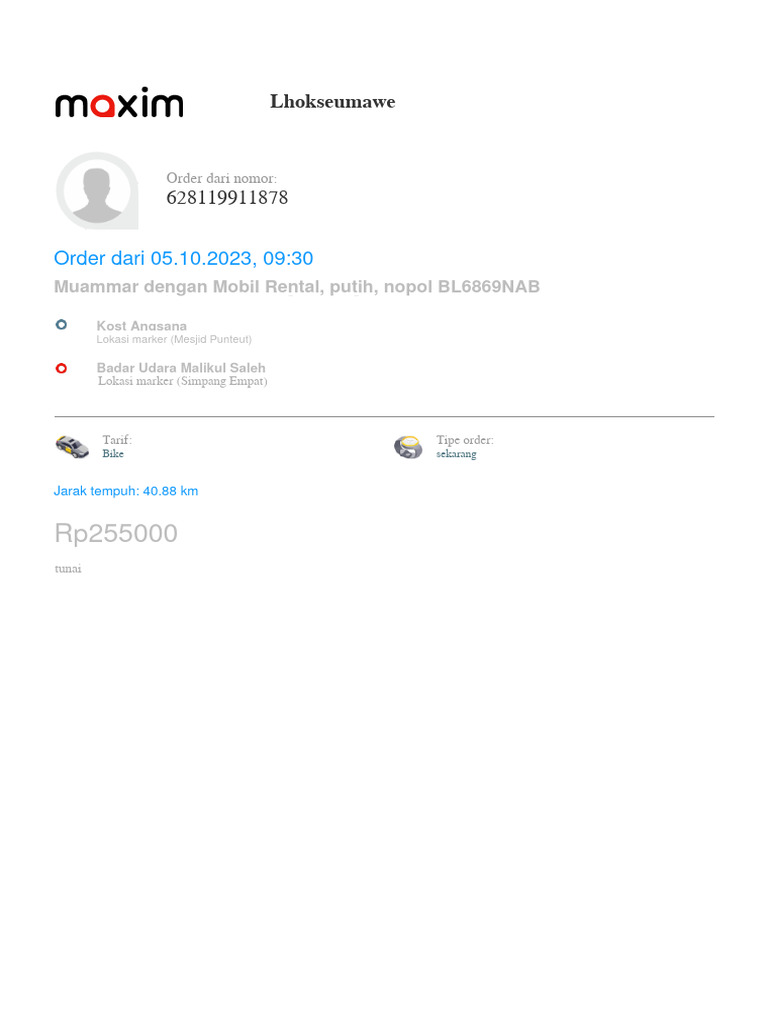 Bukti+perjalanan+dengan+Maxim+Indonesia+dari+25,08,2023,+20 30, PDF Jun ...
