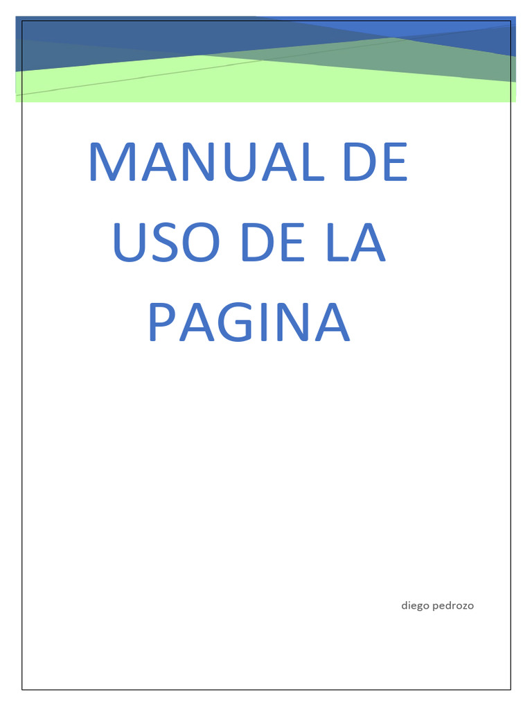 Ejemplo de Manual de Usuario MULTITIENDA | PDF