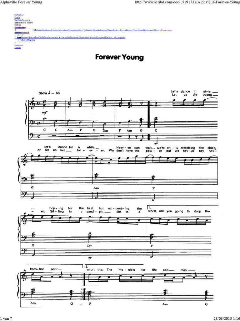 Alphaville Forever Young | PDF | Scribd | Computing