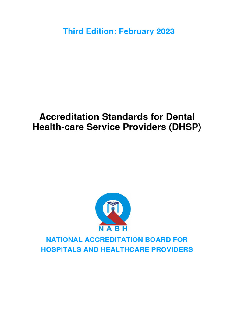 DHSP Accreditation Standard 3rd Edition - 22.02.2023 | PDF | Anesthesia ...