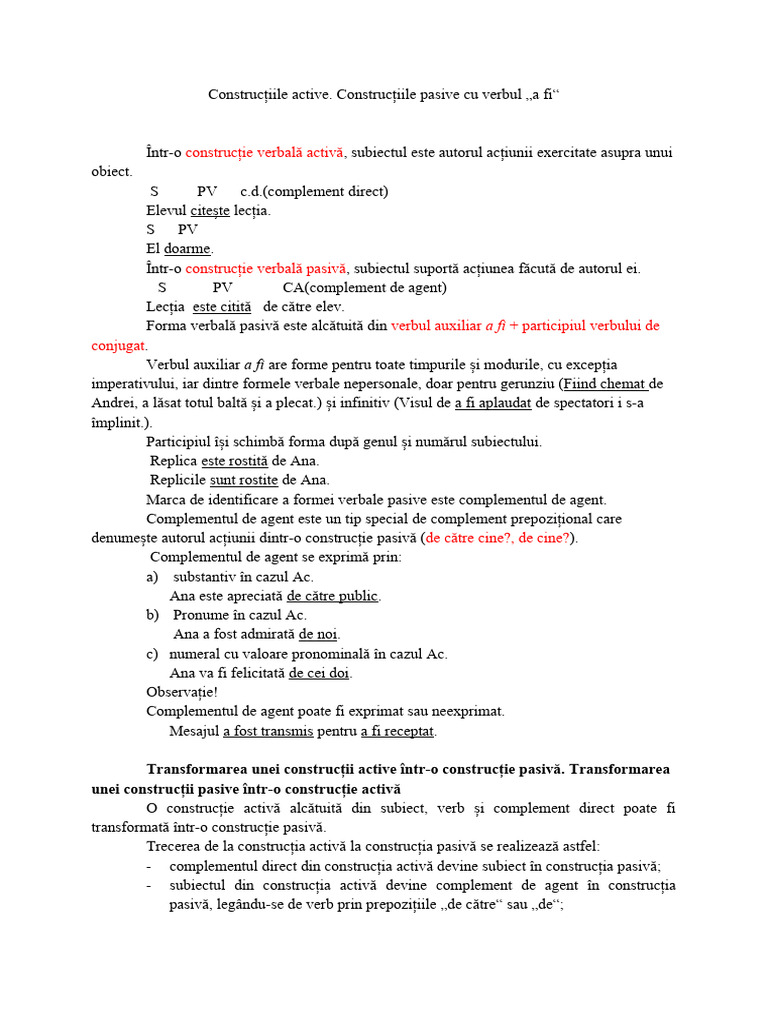Constructii Active Constuctii Pasive | PDF