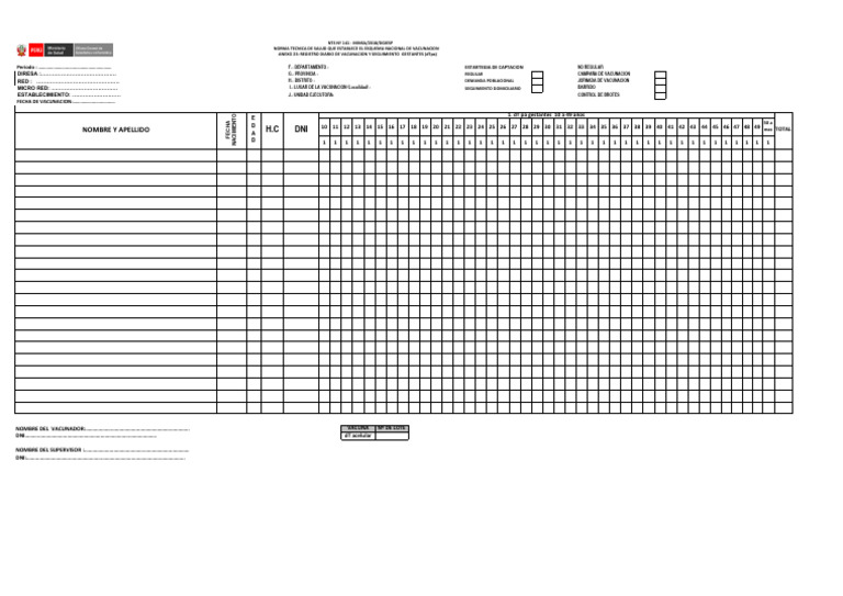 FORMATO A1 ESNI 2019 para Impresión | PDF | Salud pública | Epidemias