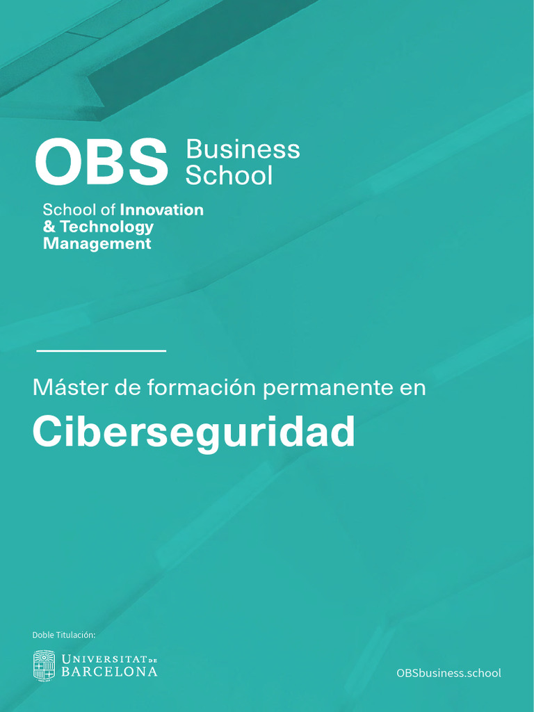 PDF Programa - Máster en Ciberseguridad | PDF | La seguridad ...