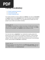 Family vs. Relatives Explained | PDF