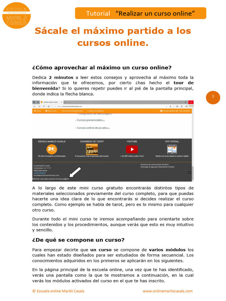 Guía Completa para Cursos Online | PDF | Crecimiento personal y profesional