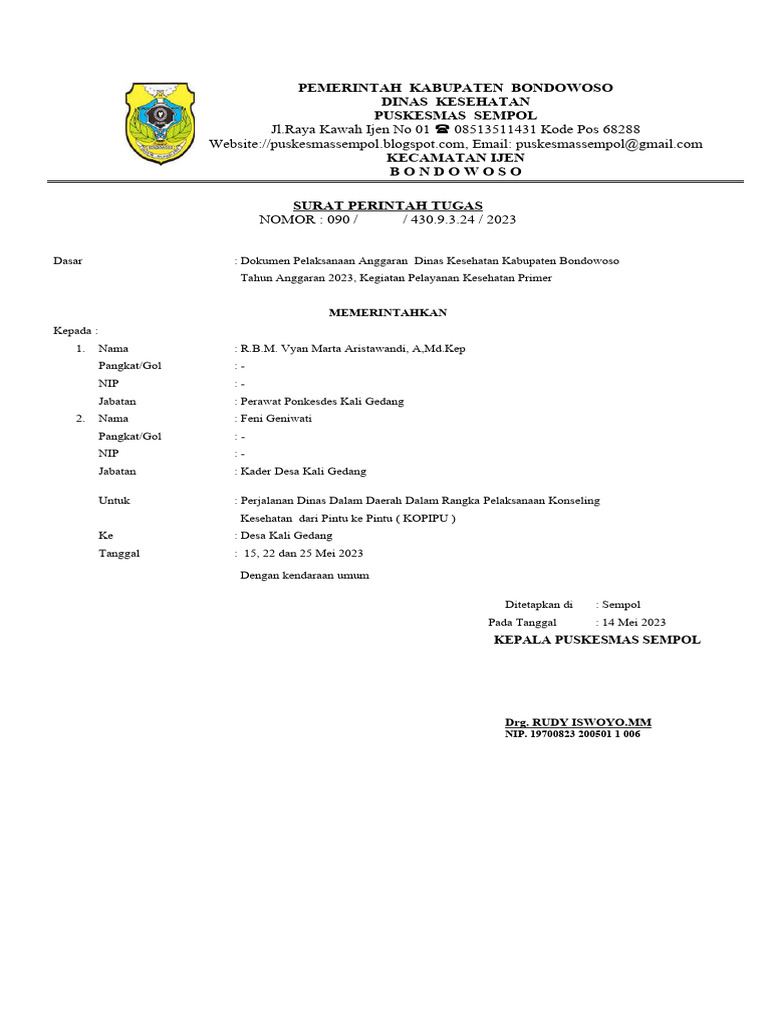 SPT Perawat 15 Mei | PDF