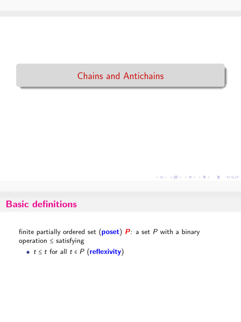 Understanding Chains and Antichains in Posets | PDF