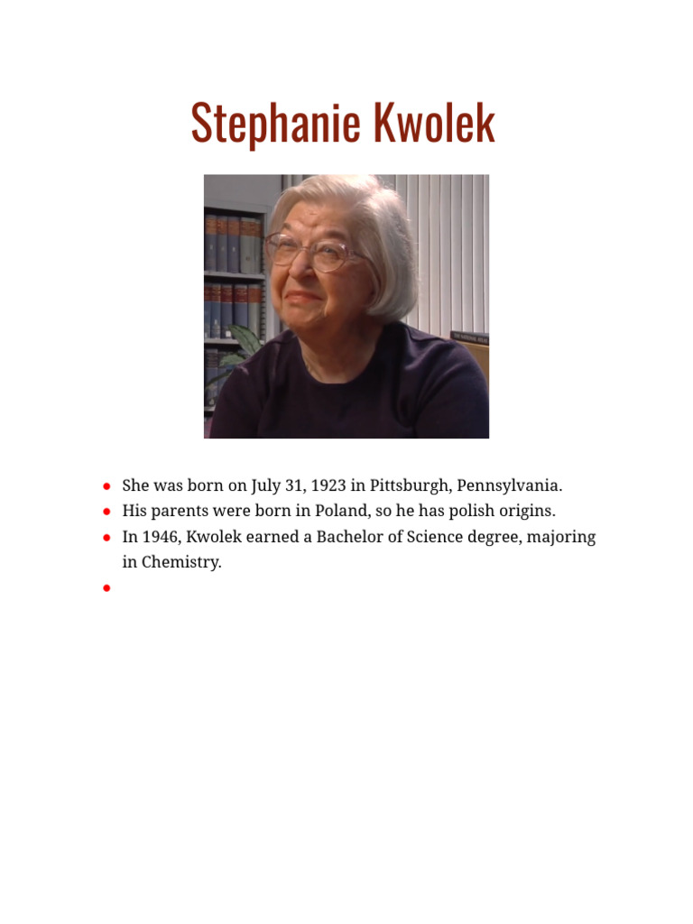 Stephanie Kwolek | PDF | Social Science | Religion & Spirituality