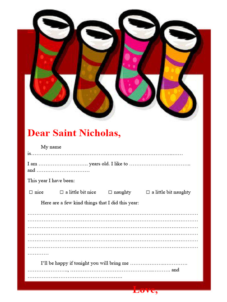 Dear Saint Nicholas | PDF