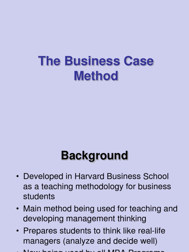 The Business Case Method | PDF | Career & Growth