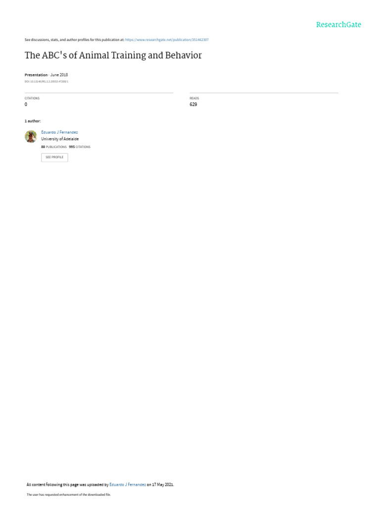 ABC Behavior and Training Talk | PDF
