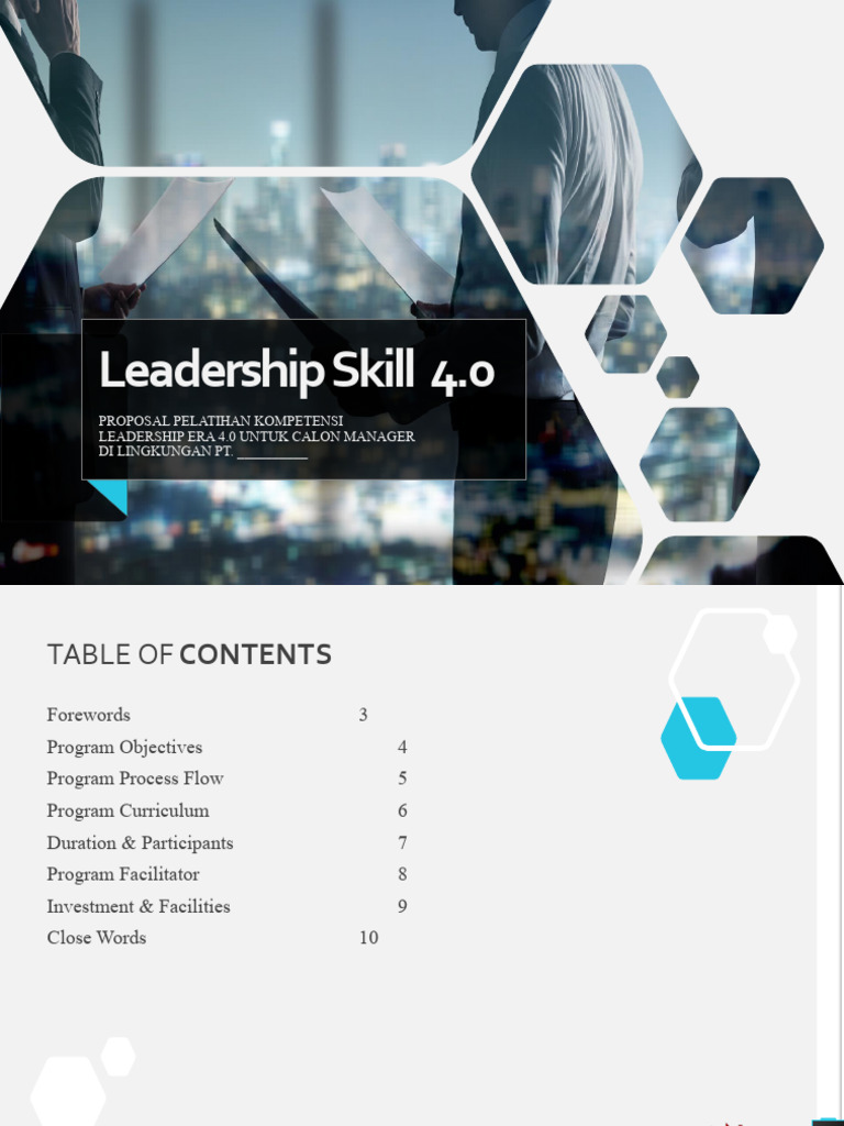 Contoh Proposal Leadership 4.0 | PDF