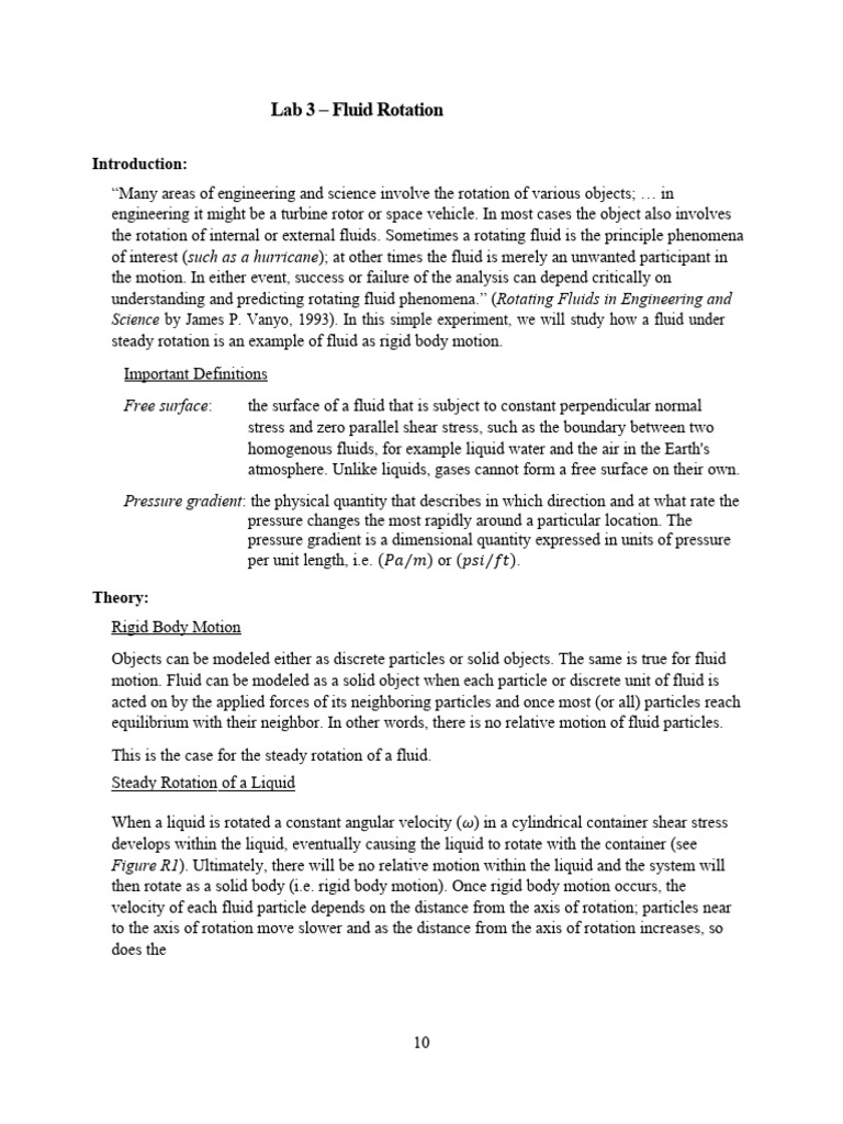 Report-Fluid Lab 3 | PDF