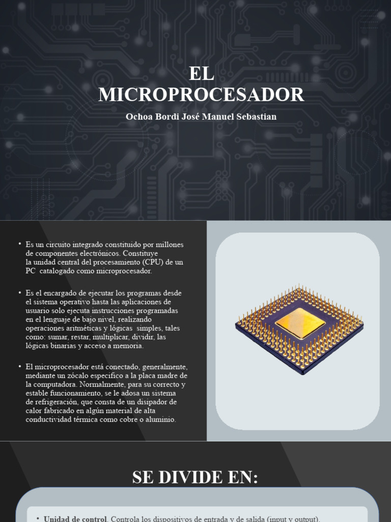 Investigacion Microprocesadores | PDF | Microprocesador | Hardware de la computadora