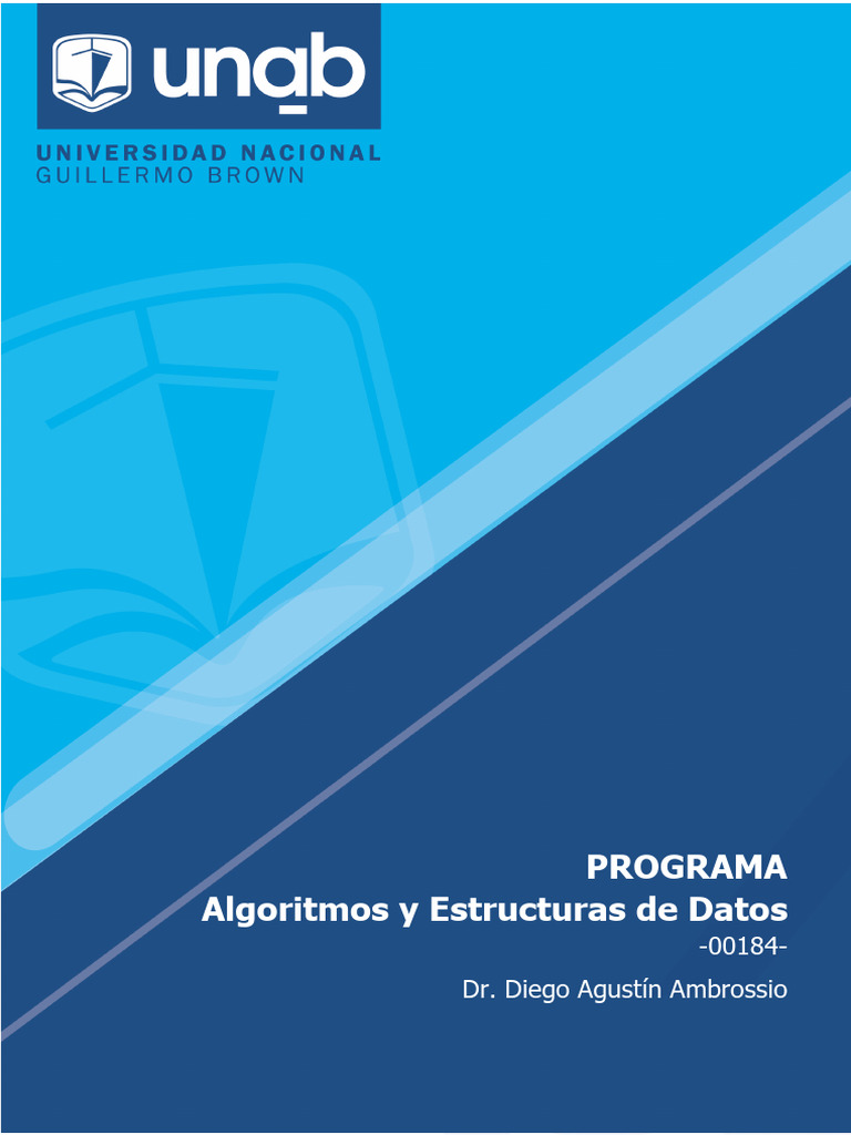 Curso De Algoritmos Y Estructuras De Datos Pdf Programación De Computadoras Objeto