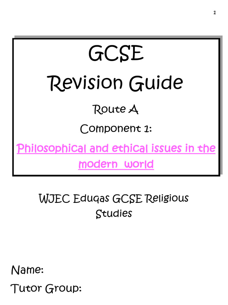 GCSE Religious Studies Revision Guide | PDF | Marriage | Chastity