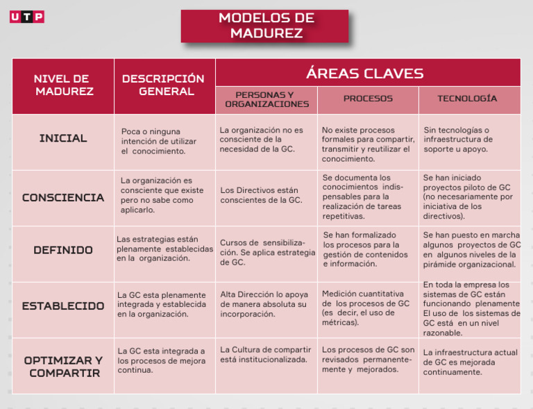 Semana 03 - Infografía - Modelo de Madurez | PDF | Informática | Business