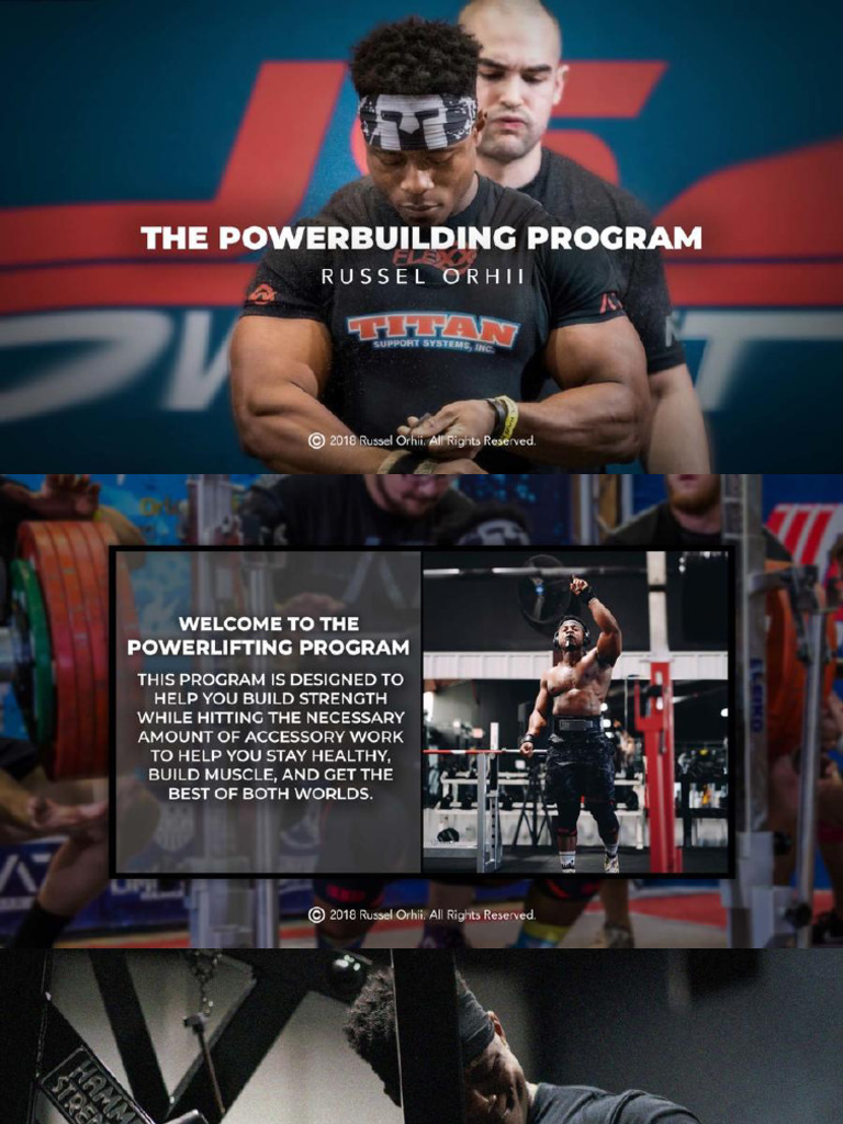 Russwole Powerbuilding Program Vol. 1 | PDF