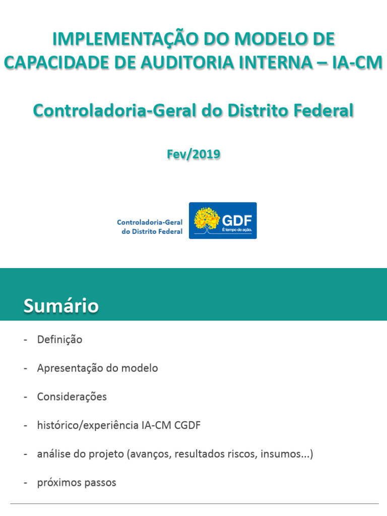 IACM - CGDF | PDF