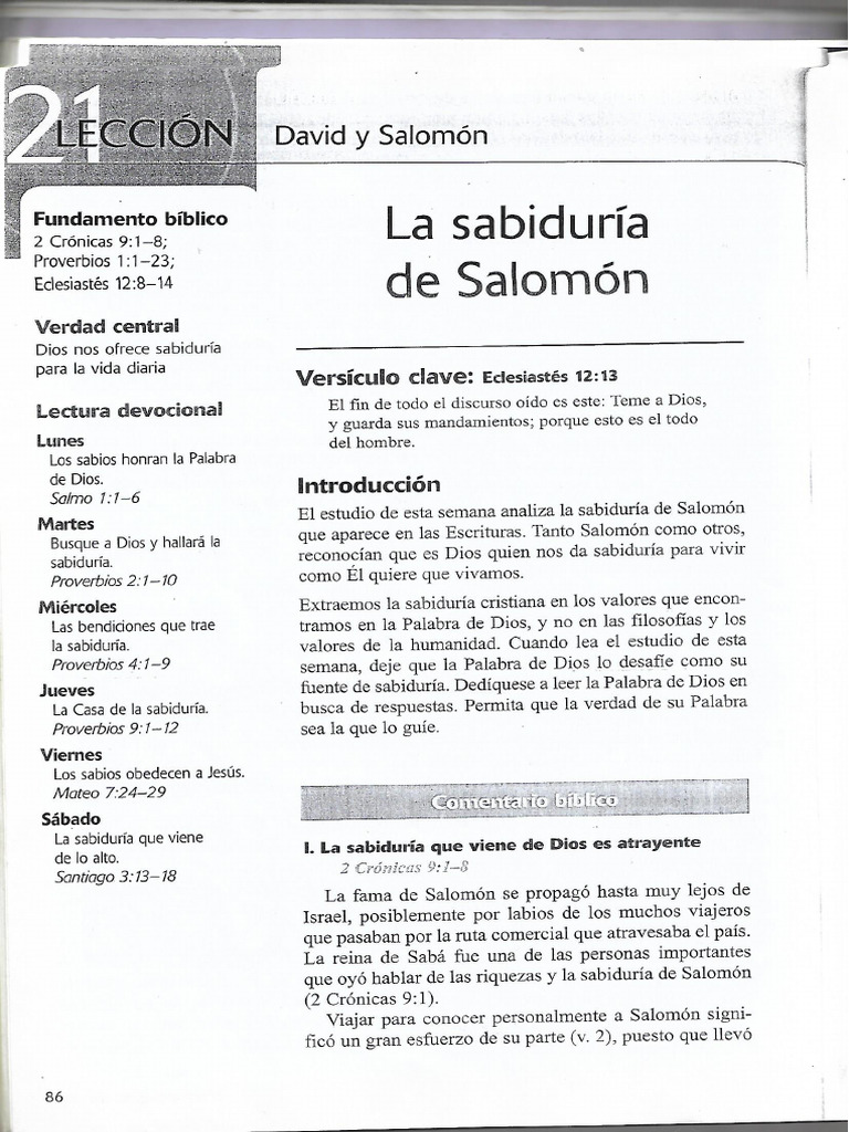 La Sabiduría de Salomón | PDF