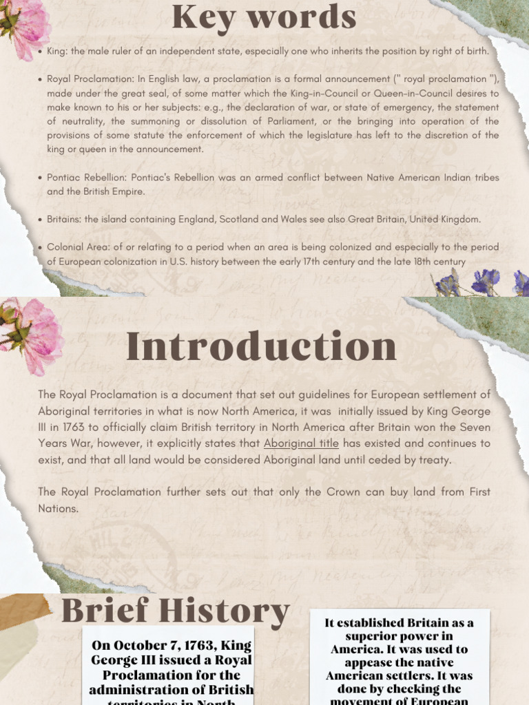 Royal Proclamation Of 1763 Explained Pdf Travel