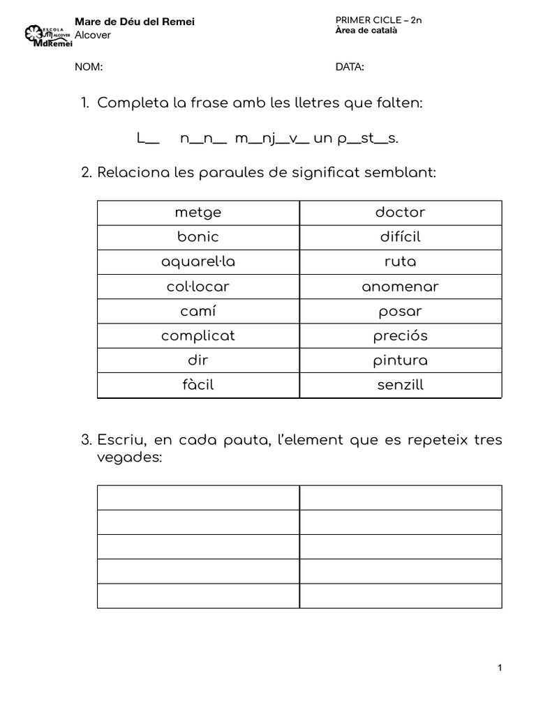 Dossier Gramàtica | PDF