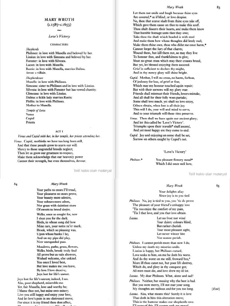 Lady_Mary_Wroth_Loves_Victory | PDF