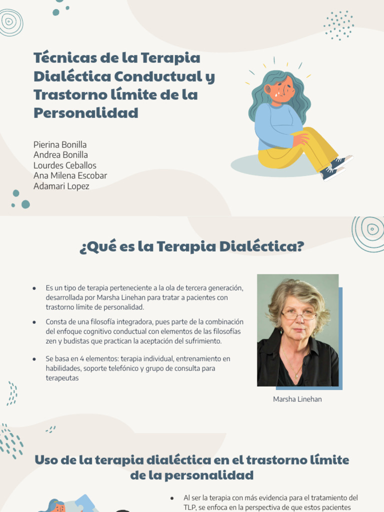 Terapia Dialéctica en TLP | PDF | Crecimiento personal y profesional ...