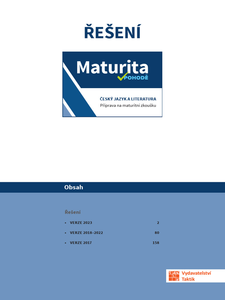 Vpohode Reseni CJ | PDF