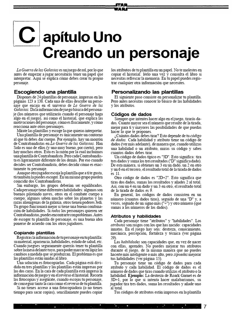 Seccion Del Jugador SW | PDF