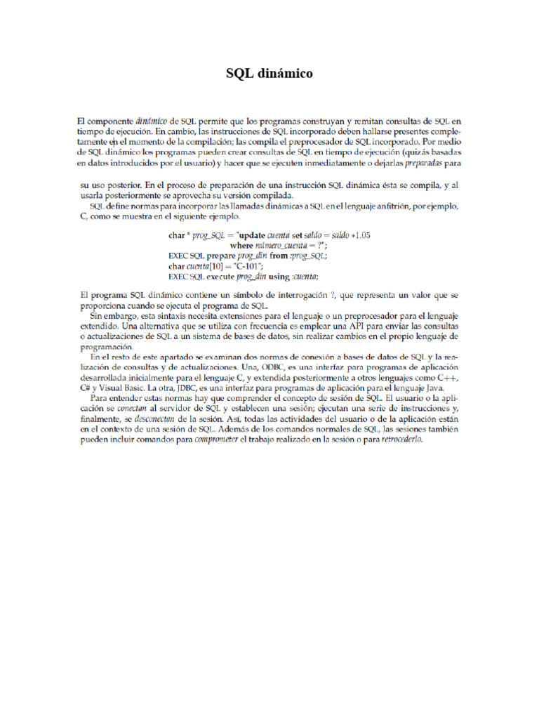 Sql Dinámico Pdf 