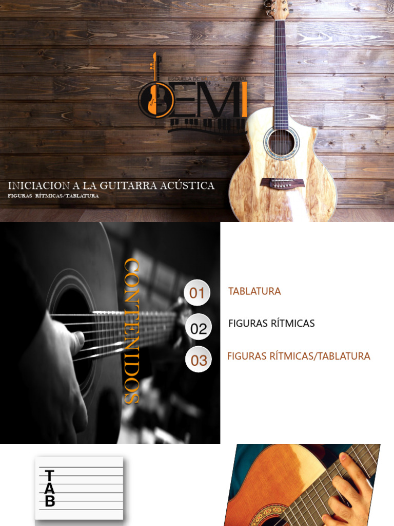 ACORDES INICIALES - TAB | PDF | Ritmo | Notación musical