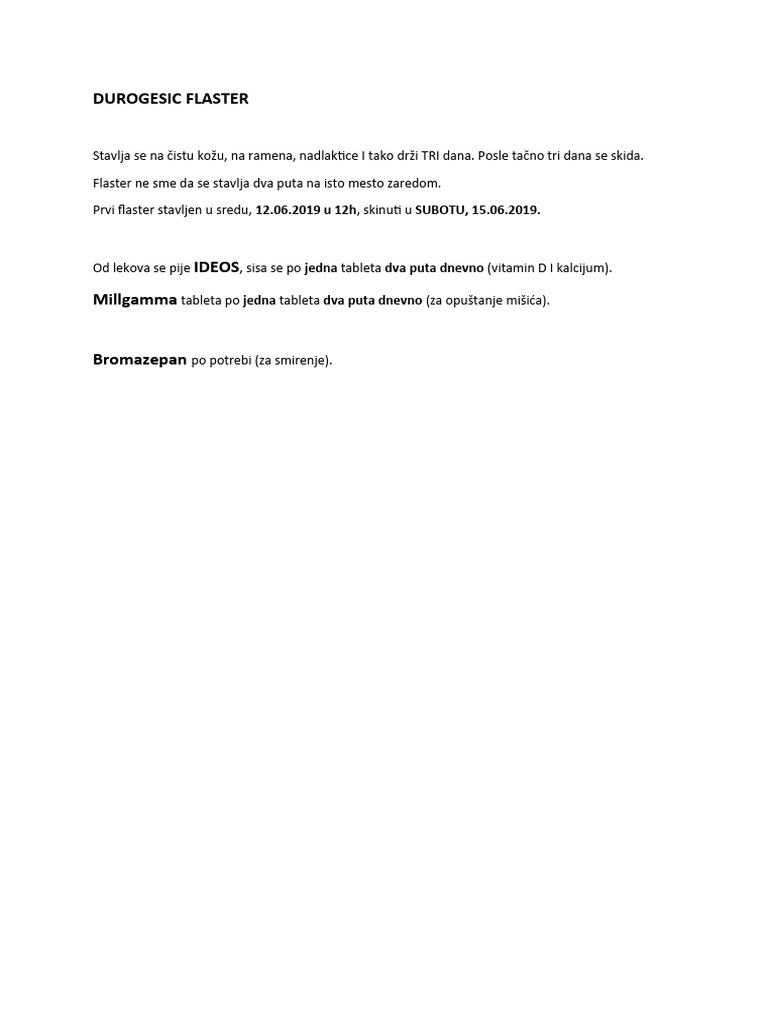 Durogesic Flaster | PDF