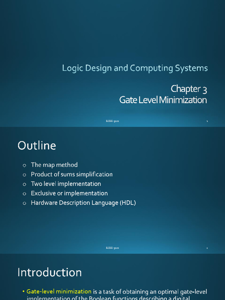Chapter 3 Gate Level Minimization1 | PDF | Software Engineering | Abstract Algebra