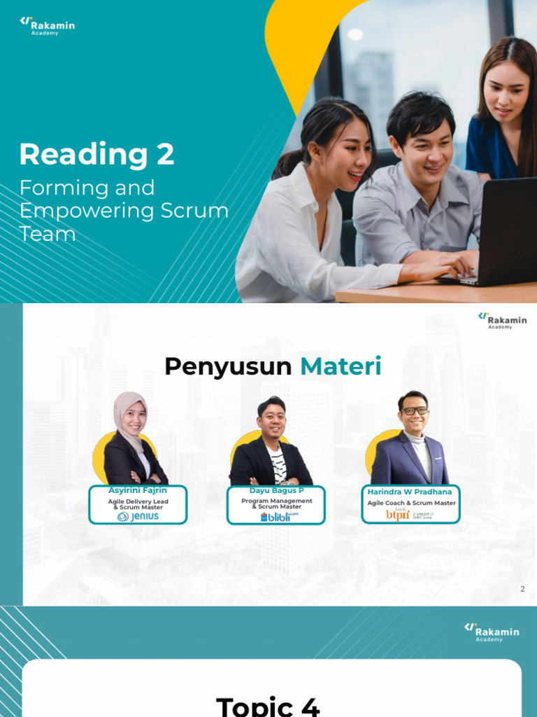 Reading 2 - Forming and Empowering Scrum Team | Download Free PDF ...