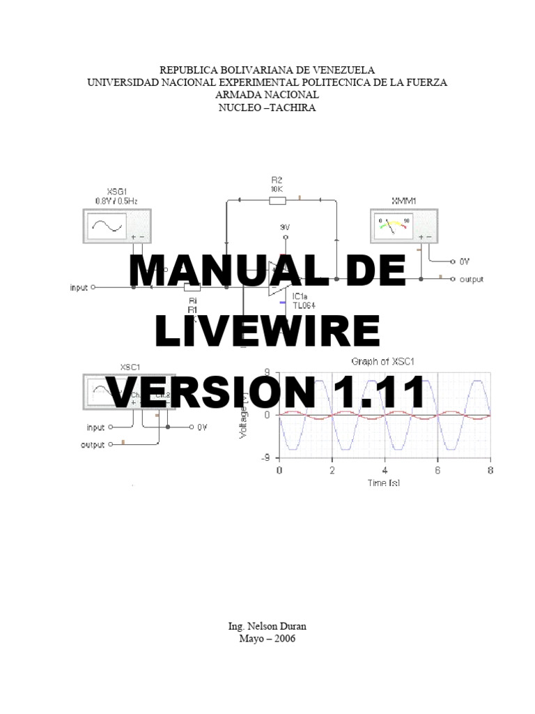 Manual de Livewire v1.11 por Nelson Durán | PDF | Electrónica | Transistor