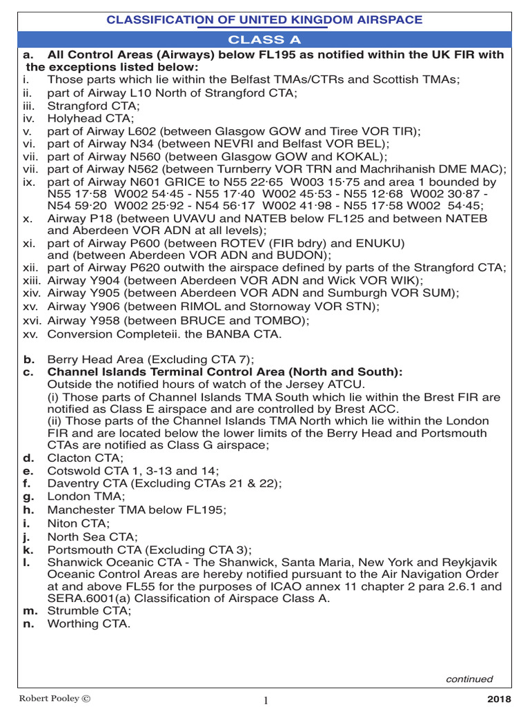 Classification of Uk Airspace Cropped | PDF