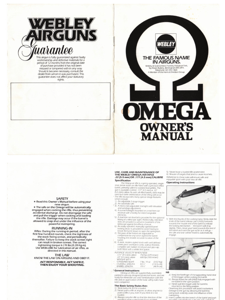 Webley Omega Manual2 | PDF