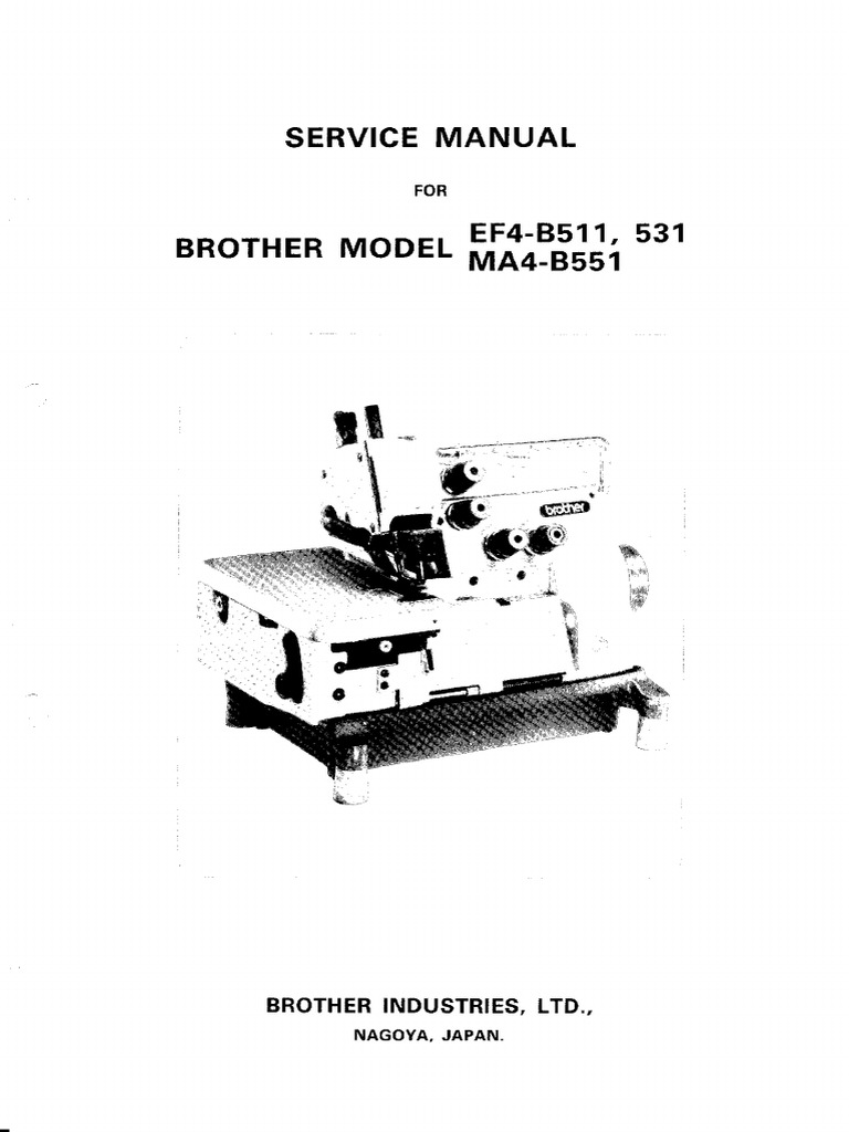 Brother Ef4 b511 b531 Ma4 b551 Service | PDF