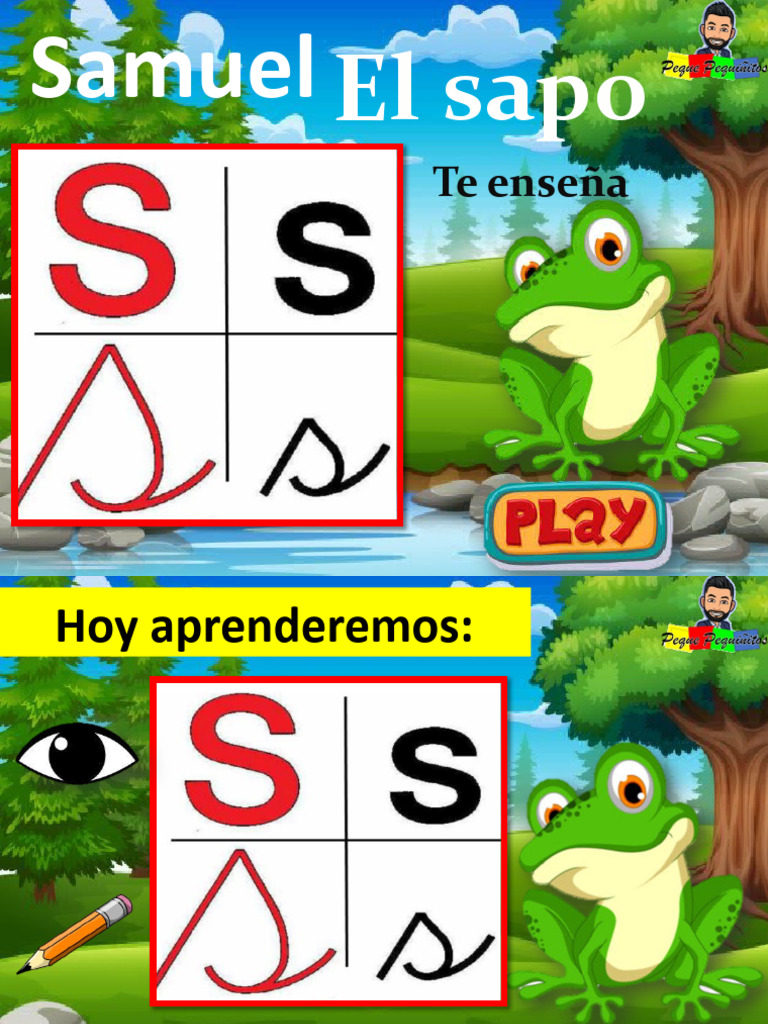 Aprendiendo la letra S con Sapo | PDF