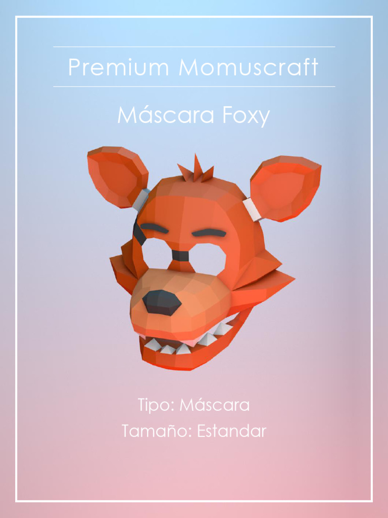 Plantilla Máscara de Foxy Gratis | PDF