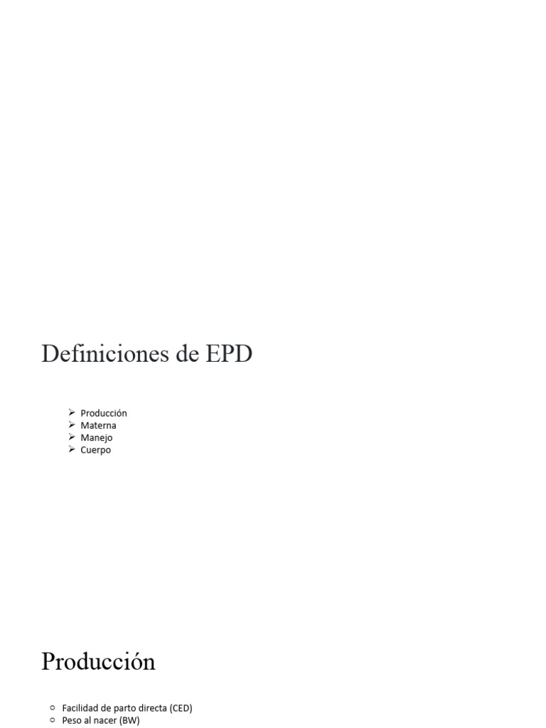 EPDs | PDF