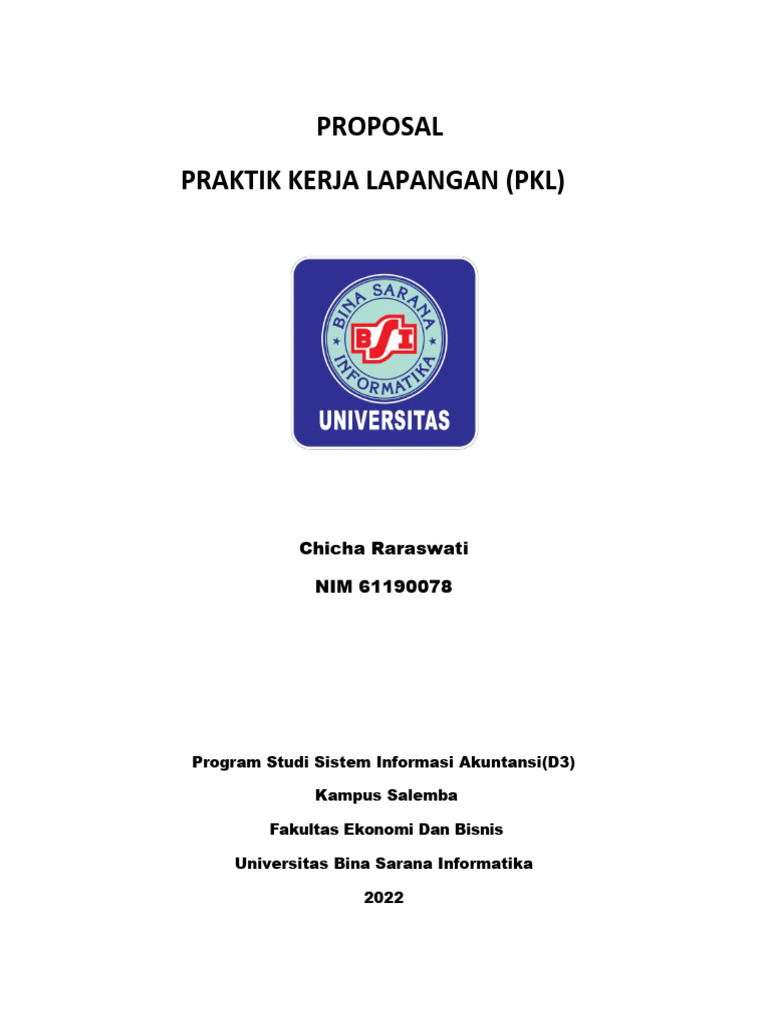 Proposal PKL 2023 | PDF | Karier & Perkembangan