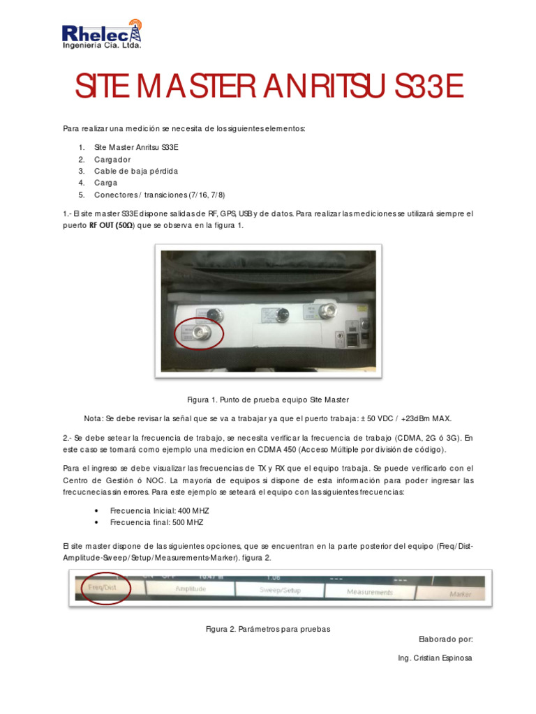 SITE ANRITSU S33E | PDF