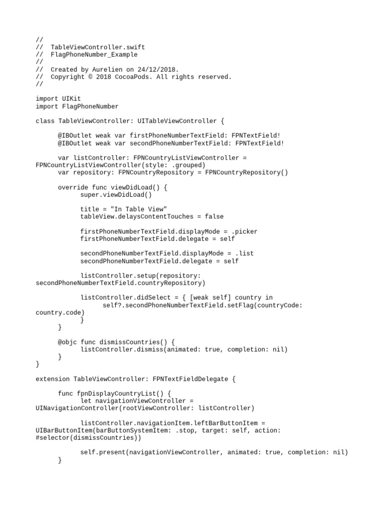 Table View Controller Pdf Computer Programming Software Engineering 7349