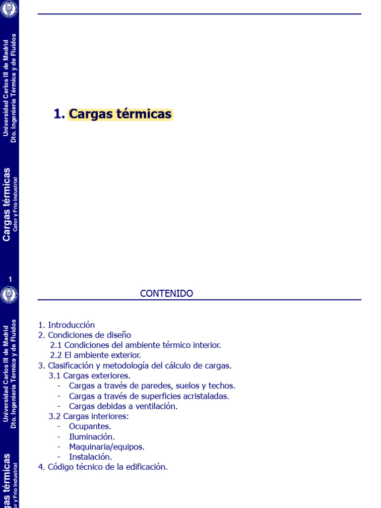 CyF Cargas Termicas 2022-2023 | PDF