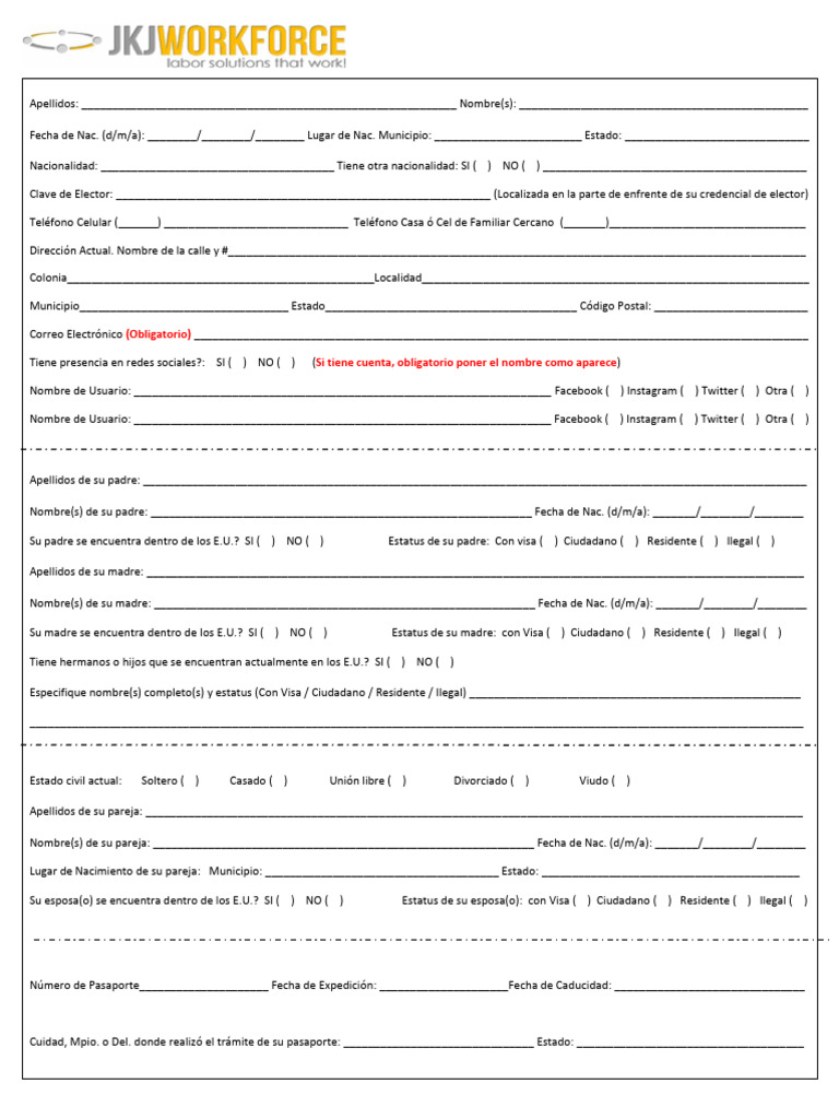 2023 Formato JKJ Workforce | PDF