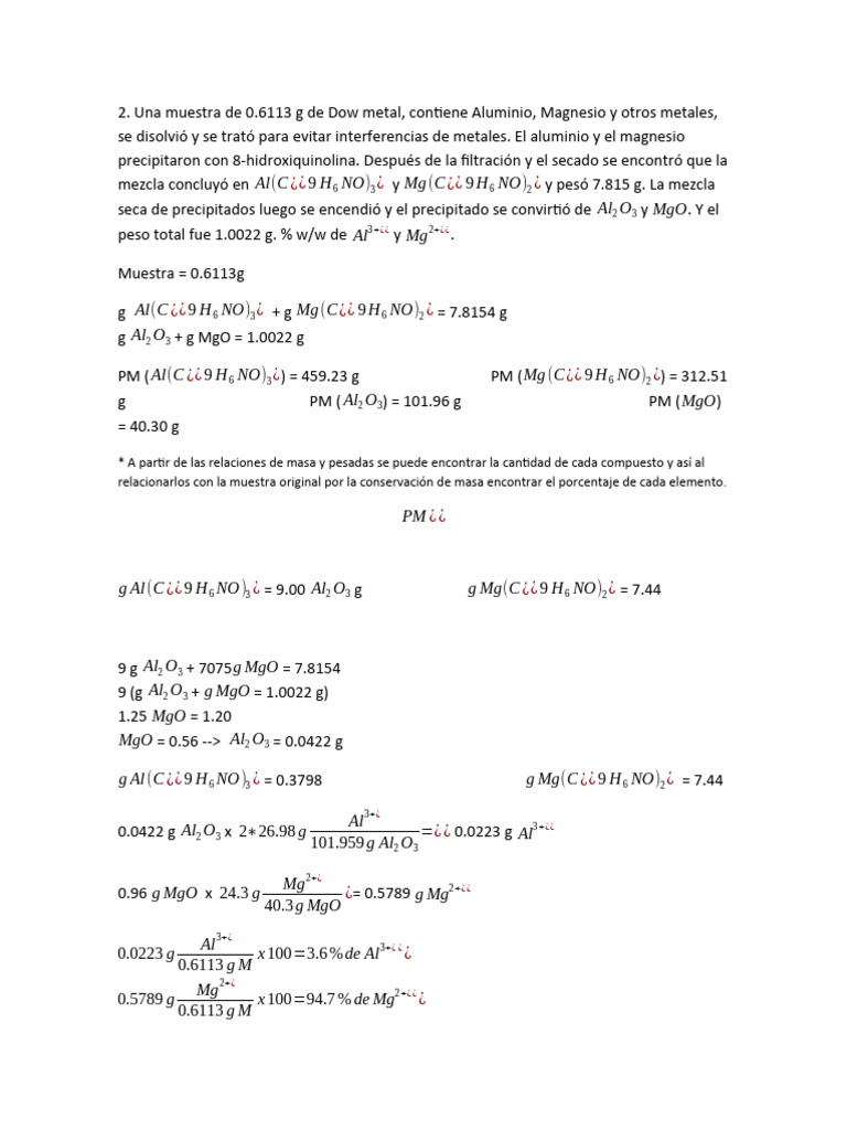 Problema Quimica 11 | PDF